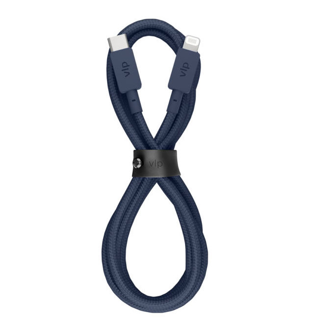 Кабель VLP Nylon Cable USB-C / Lightning, 1,2м, темно-синий купить в ...